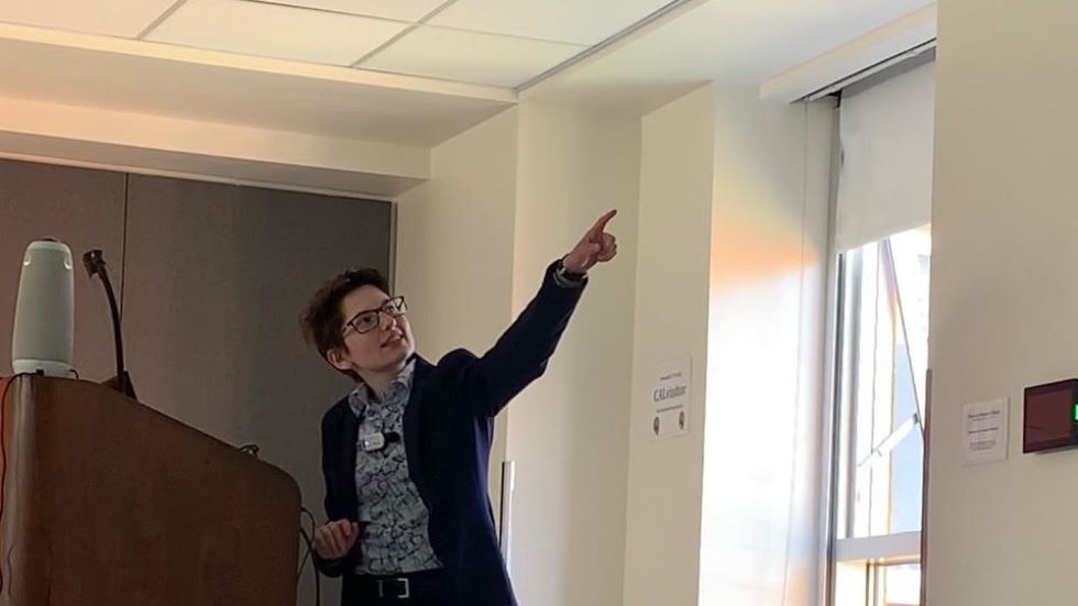 Linguistics Senior Ariel Stein At Uc Berkeley Symposium Linguistics Brown University